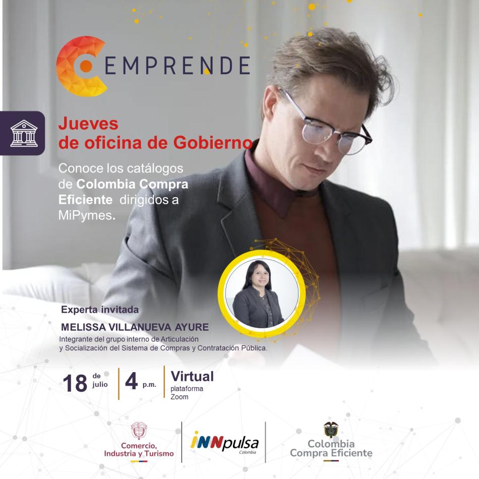 Jueves de Oficina de Gobierno - Colombia Compra Eficiente | CEmprende